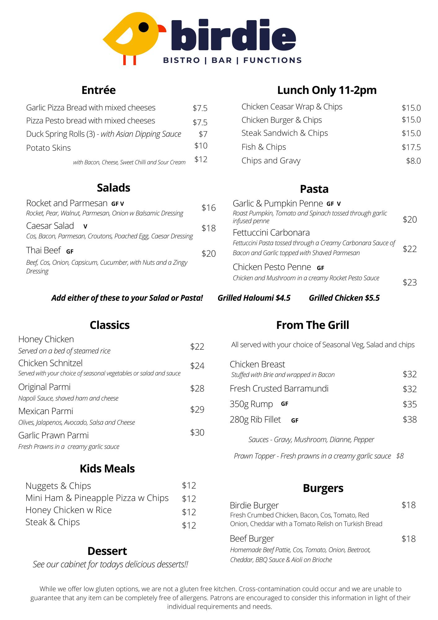 Menu Birdie Bistro Bar Warwick Golf Club menu-birdie-bistro-bar-warwick-golf-club
